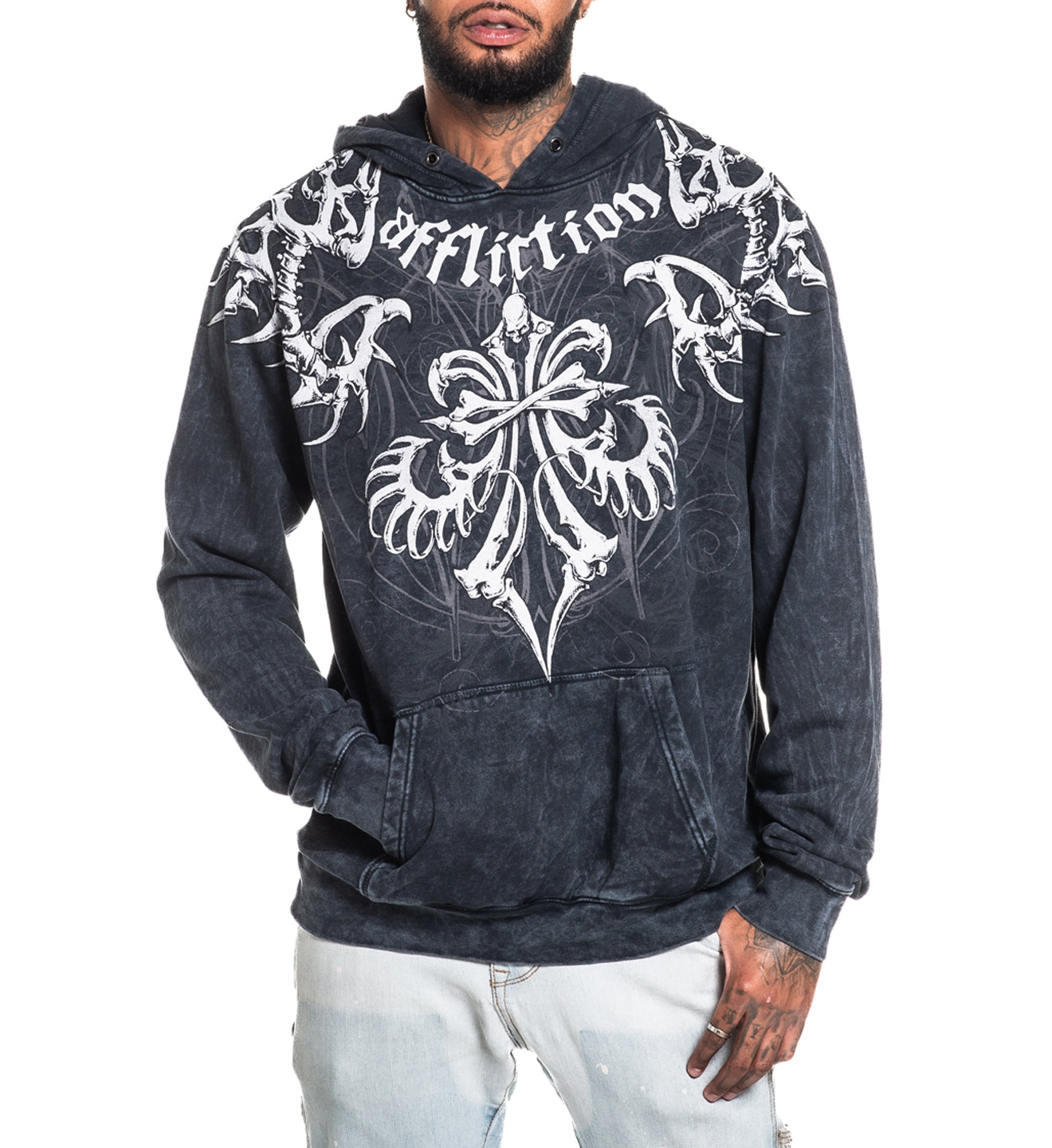 Skeleton Po Hood – Affliction Clothing