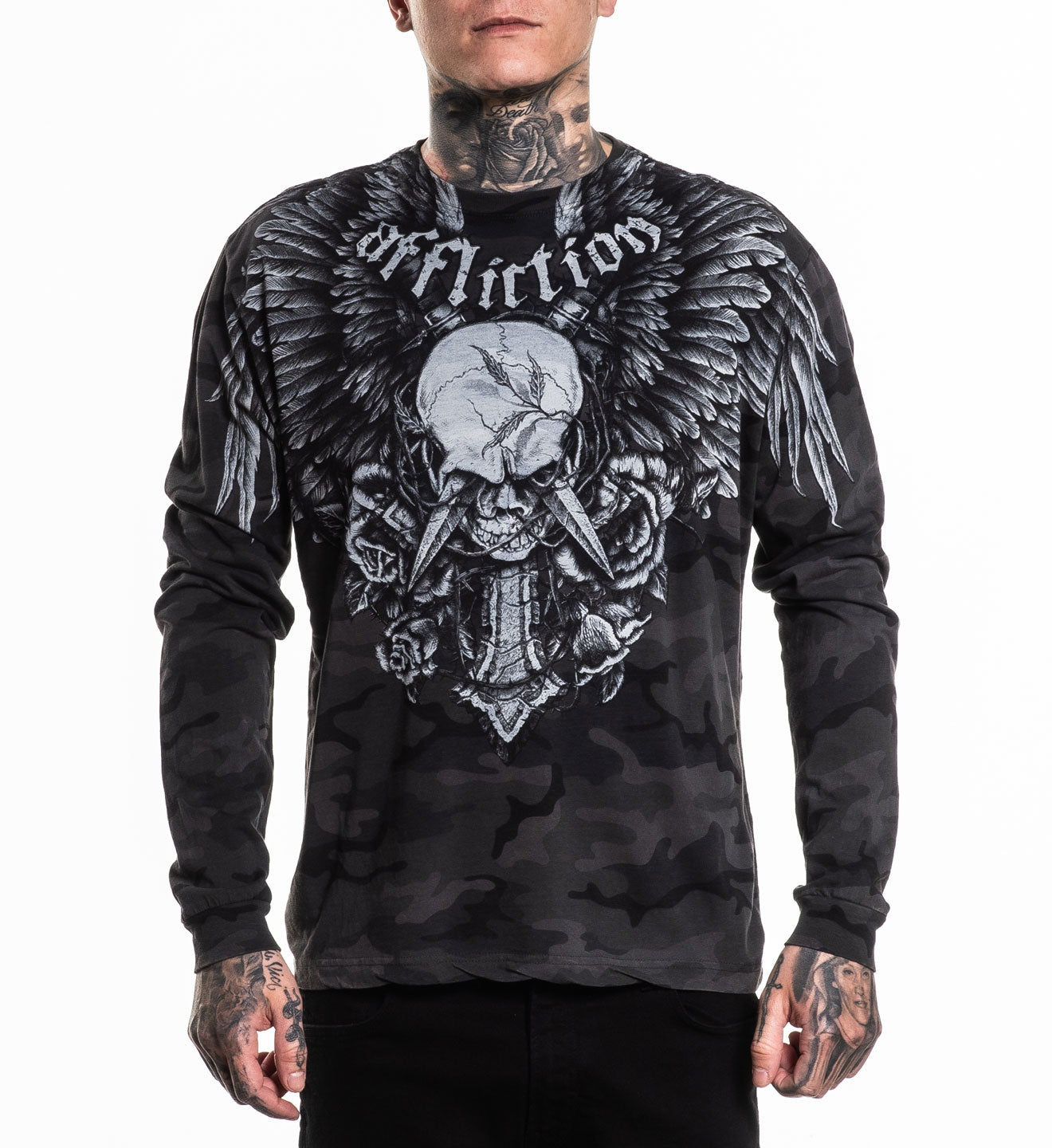 Crossed Over LS Tee – Affliction Clothing